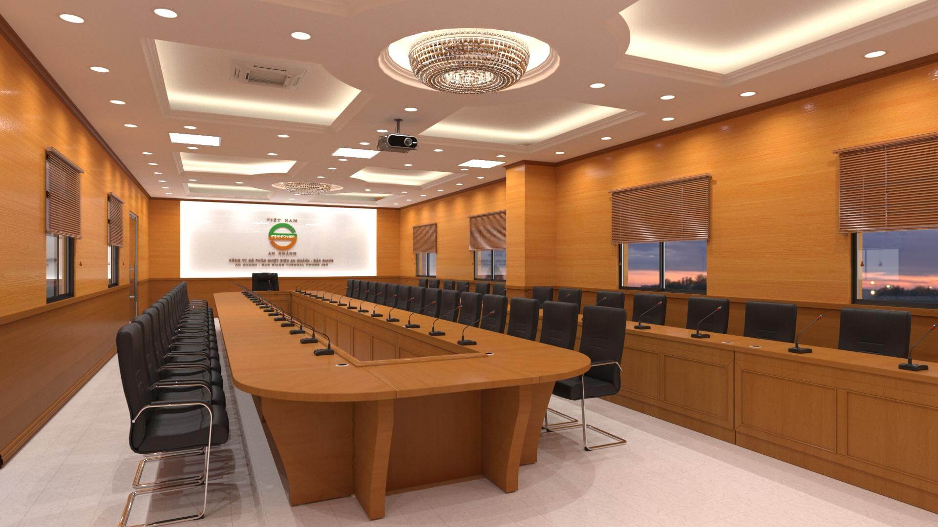 Dự án ghế phòng họp cao cấp cho nhà máy nhiệt điện An Khánh - Bắc Giang ...